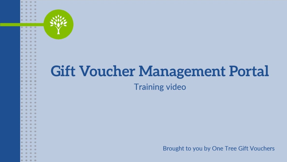 Gift Voucher – Front Desk User – Introduction - One Tree Voucher Software